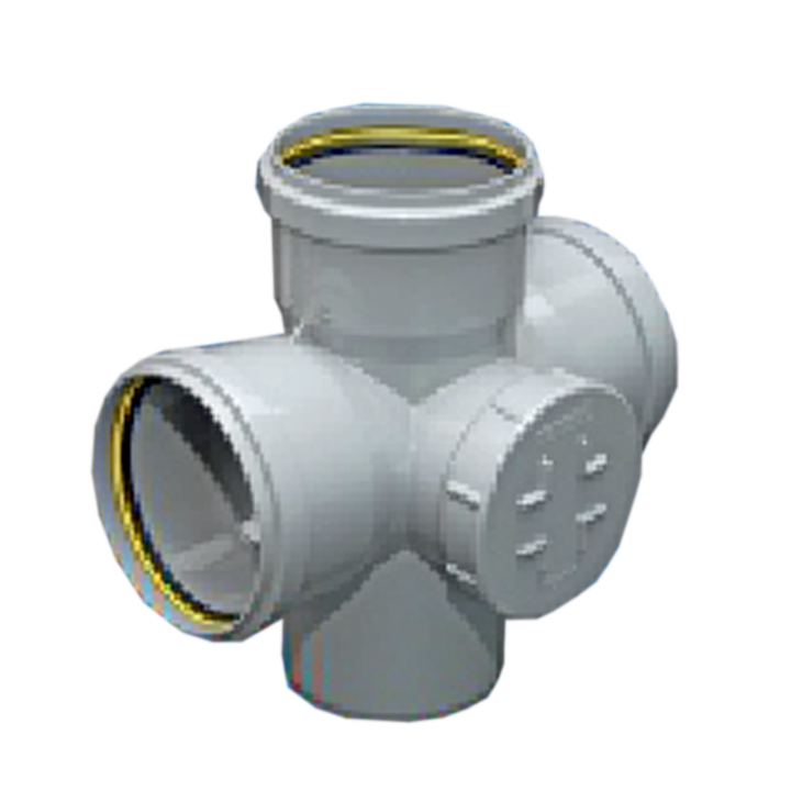 DUROFIT SWR PVC Fittings Cross Tee Door 75mm - Online Hardware Store in ...