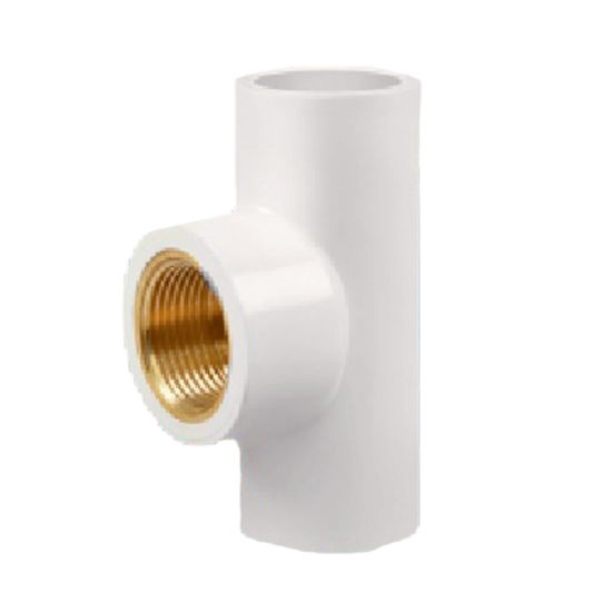 UPVC Tee Brass (SCH-80) 3/4" x 3/4" x3/4" - Online Hardware Store in ...
