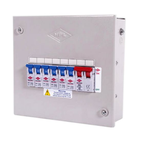 HPL: 6 Way Single Door Single Pole & Neutral Distribution Board ...